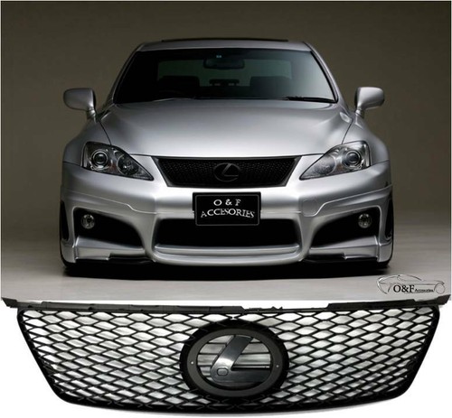 For 2006-2008 Lexus IS250 IS350 Black Sport Mesh Grille Front Hood ...