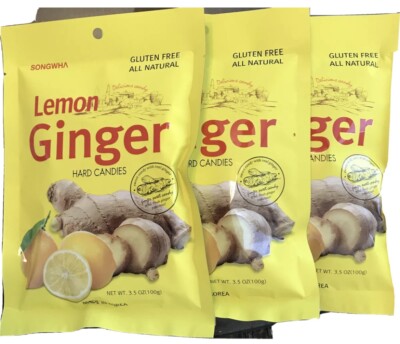 Lemon Ginger Hard Candy 100g X 3 BAGS Gluten Free | eBay