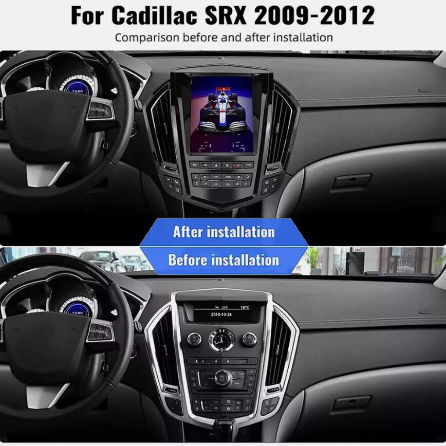 9.7" Car Stereo Radio Carplay GPS Android 13 For Cadillac SRX 2009-2012 ...