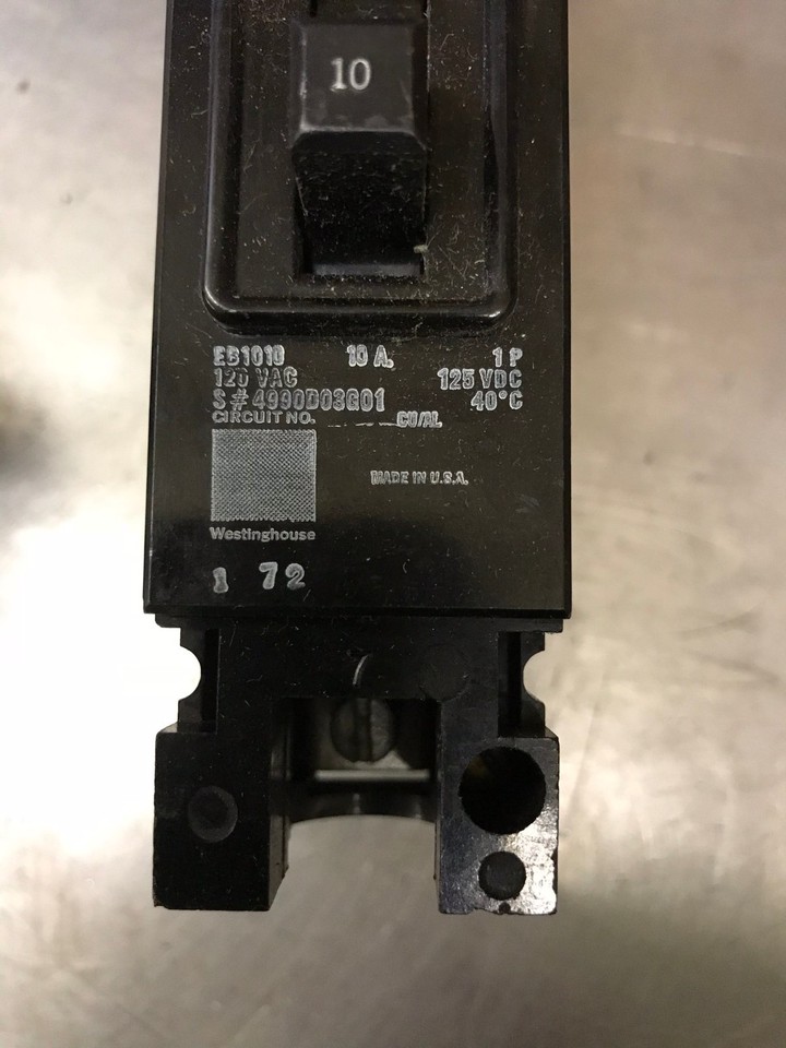 WESTINGHOUSE EB1010 CIRCUIT BREAKER | eBay