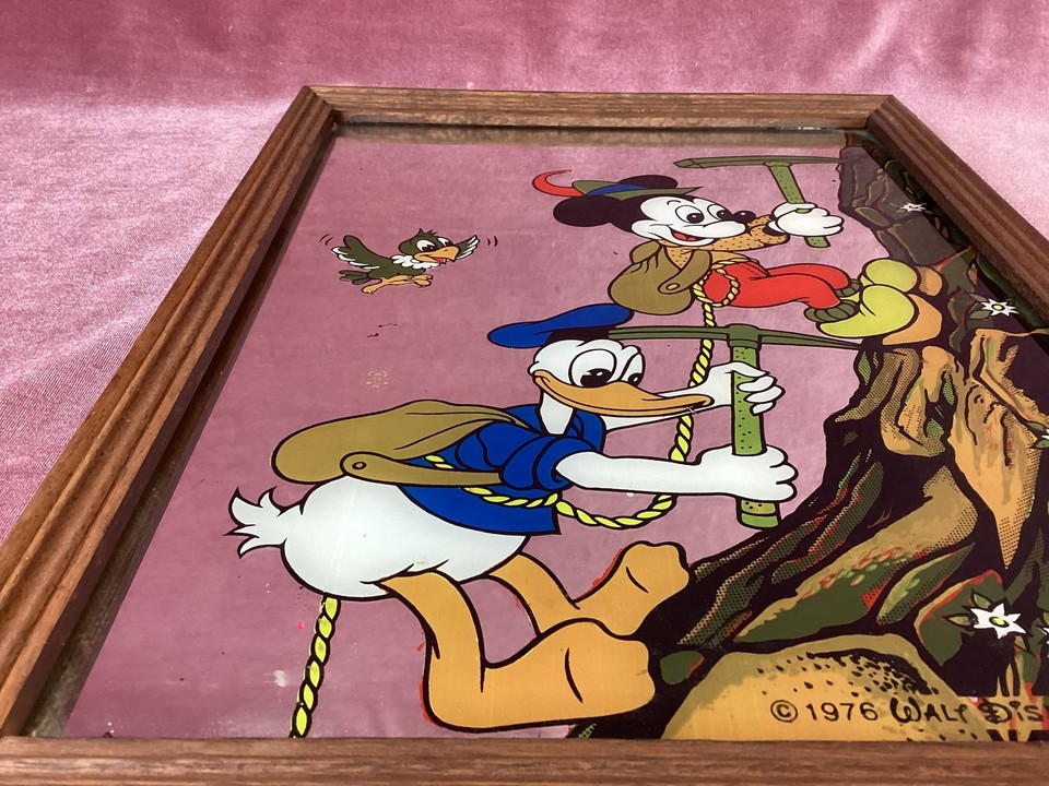Vintage Walt Disney Productions Mickey Mouse & Donald Duck Mirror (A ...