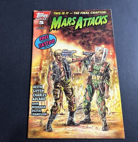1994 Topps Flip Comics Mars Attacks #5 FN/FN+ MM22 | eBay