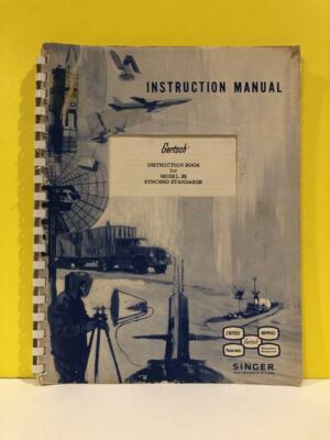 Singer Model SS Synchro Standards Instruction Manual | eBay