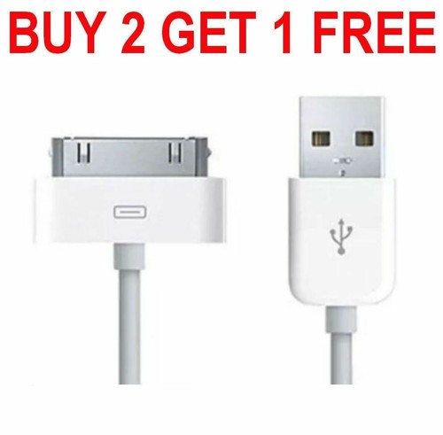 Charging USB Cable Charger Data Lead for Apple iPhone 4, 4S, 3GS, iPod ...