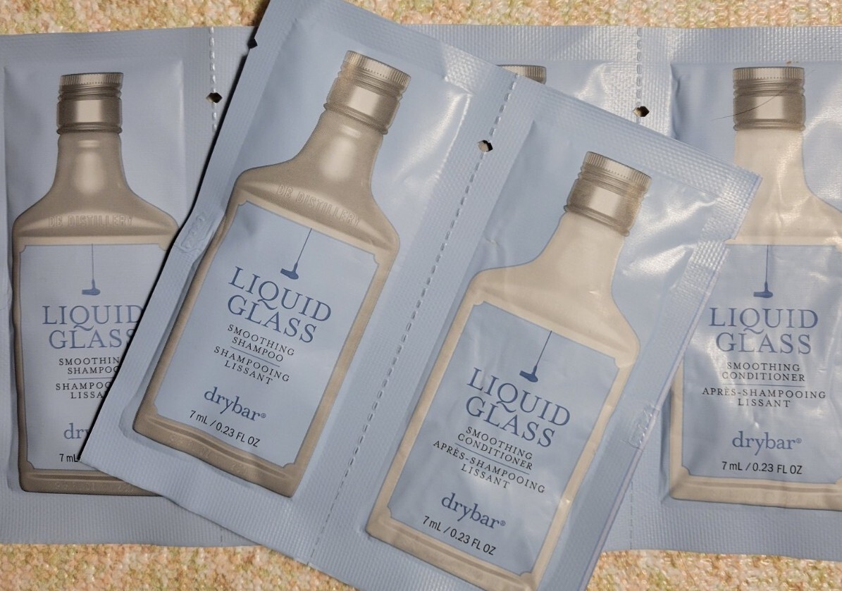3 SETS DRY BAR LIQUID GLASS SHAMPOO & CONDITIONER Samples 0.23 oz ea | eBay