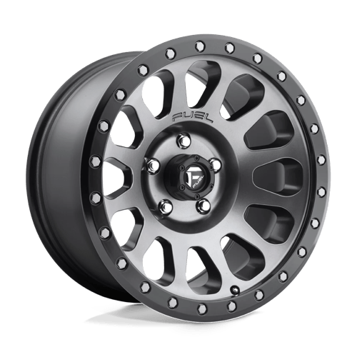 Fuel 1PC D601 Vector 18x9 8x165.1 1mm Matte Gun Metal Black Bead Ring ...