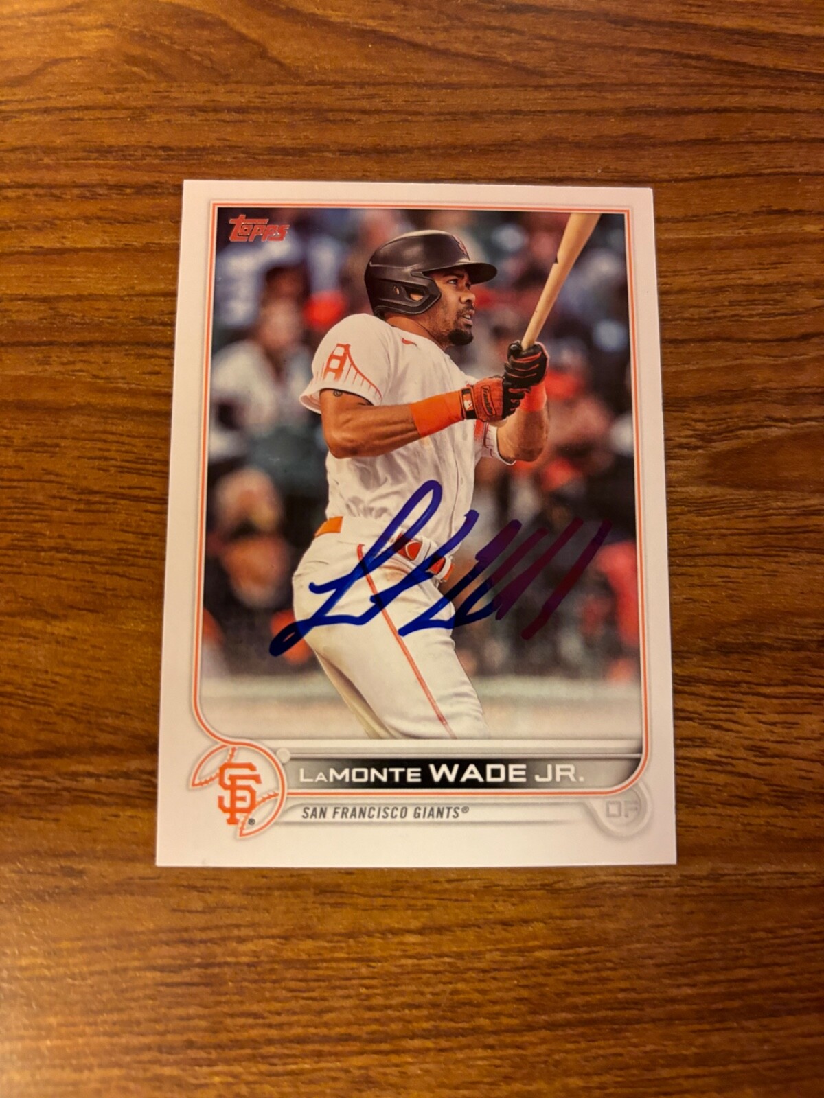 2022 Topps San Francisco Giants LaMonte Wade Jr Autographed Card #659 ...