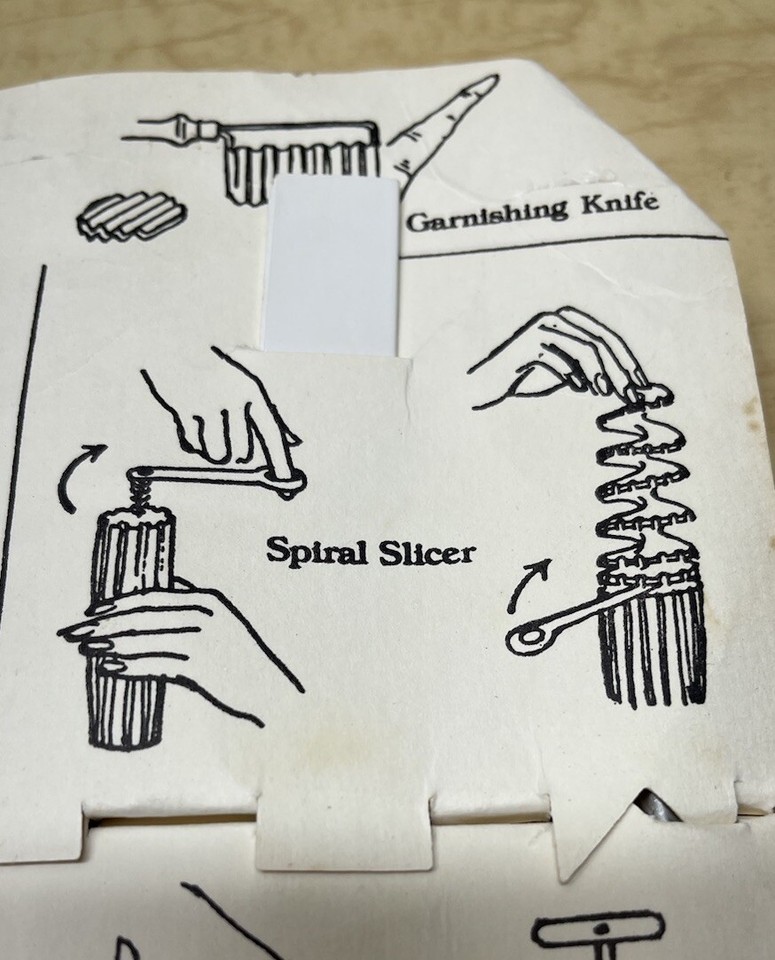 Tools of the Trade Garnishing Kit Vintage Kitchen Accessories 5 Pieces ...