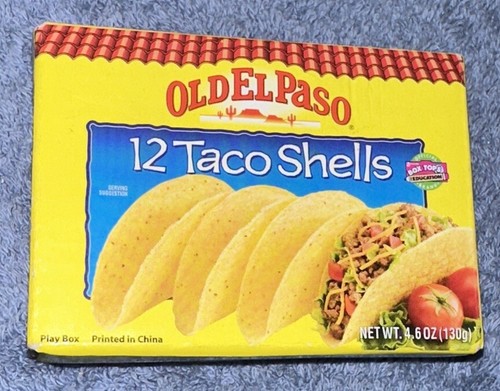 Vtg Pretend Play Mini Old El Paso Taco Shells Cardboard Box Toy | eBay