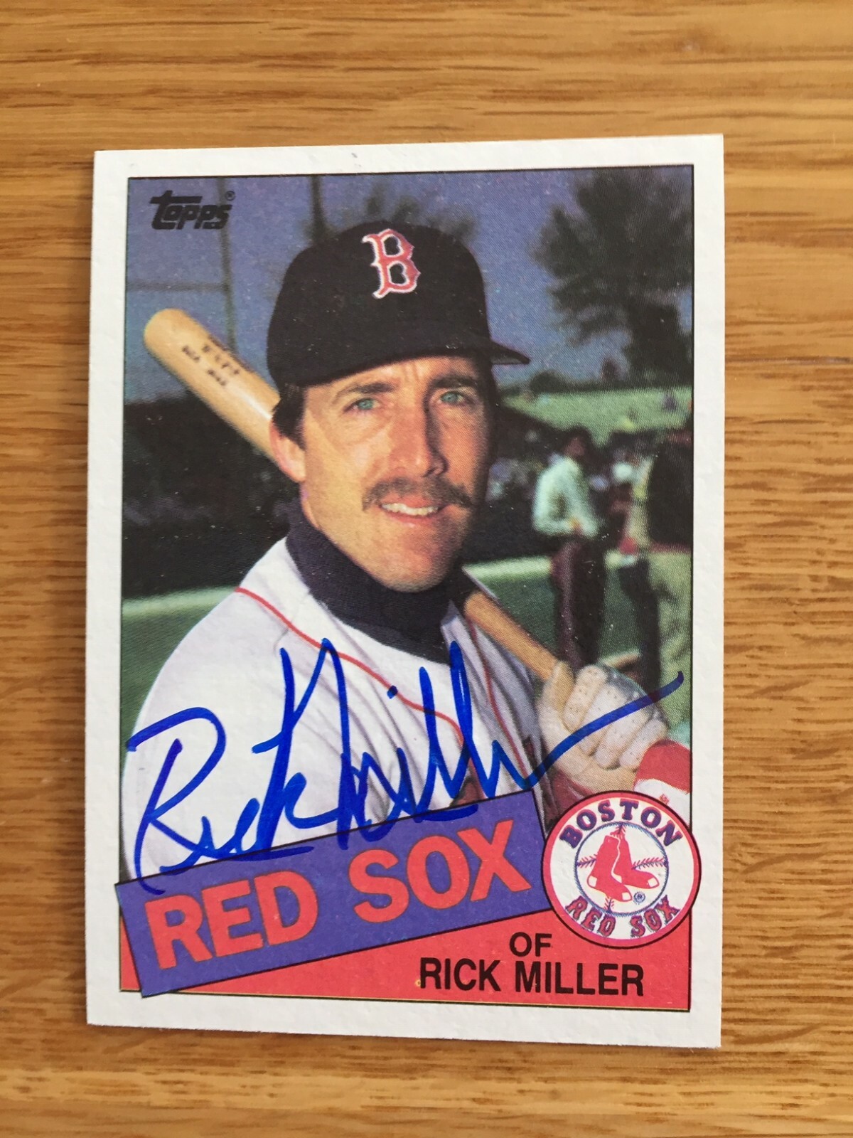 Boston Red Sox Rick Miller signed 1985 Topps card | eBay