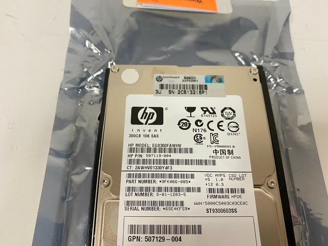 HP Invent 300gb 10k SAS Hard Drive Eg0300fawhv for sale online | eBay