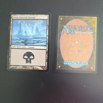 Snow Covered Swamp Cold Snap MTG Card # 153 Light Play Or Better | eBay