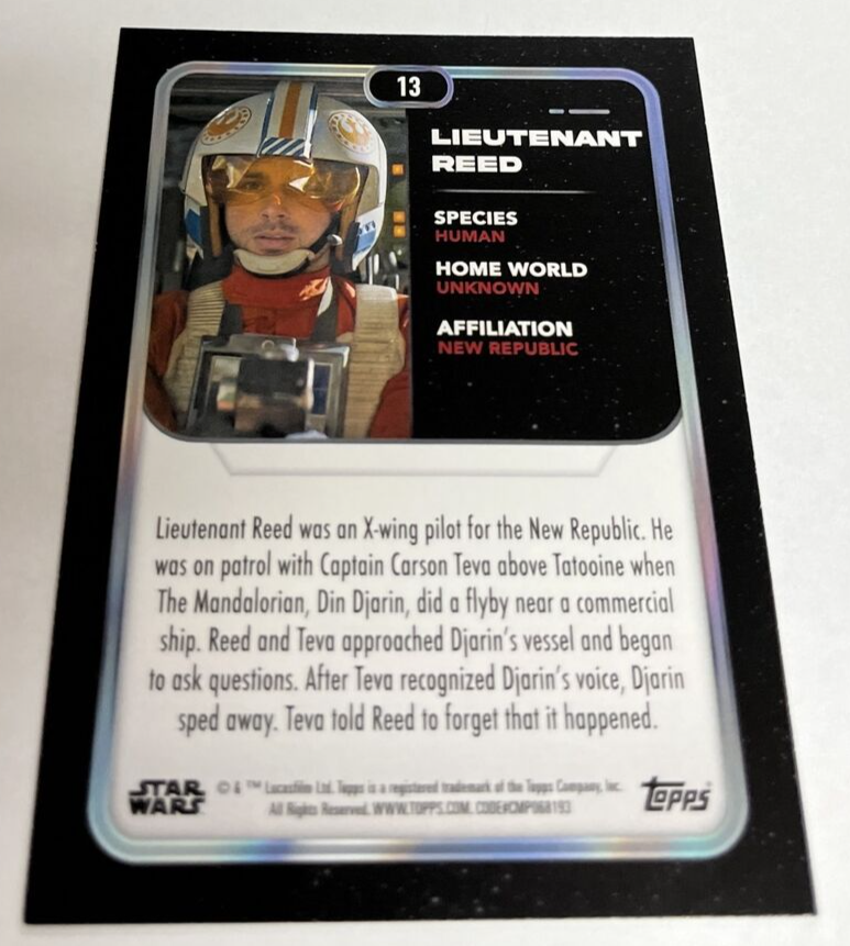 2023 Topps Star Wars (Flagship) #13 (Lieutenant Reed) | eBay