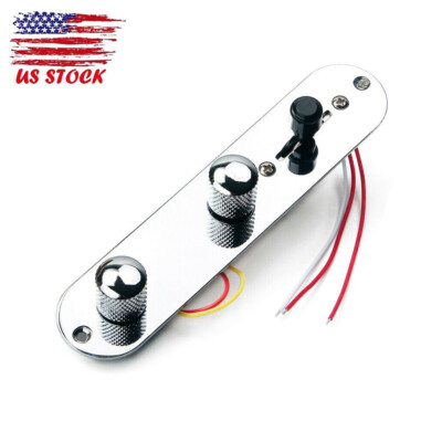 Loaded Prewired 3 Way Switch Control Plate for Tele Telecaster Style ...