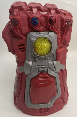 Marvel Avengers End Game Thanos Lights Sound Electronic Gauntlet Red ...