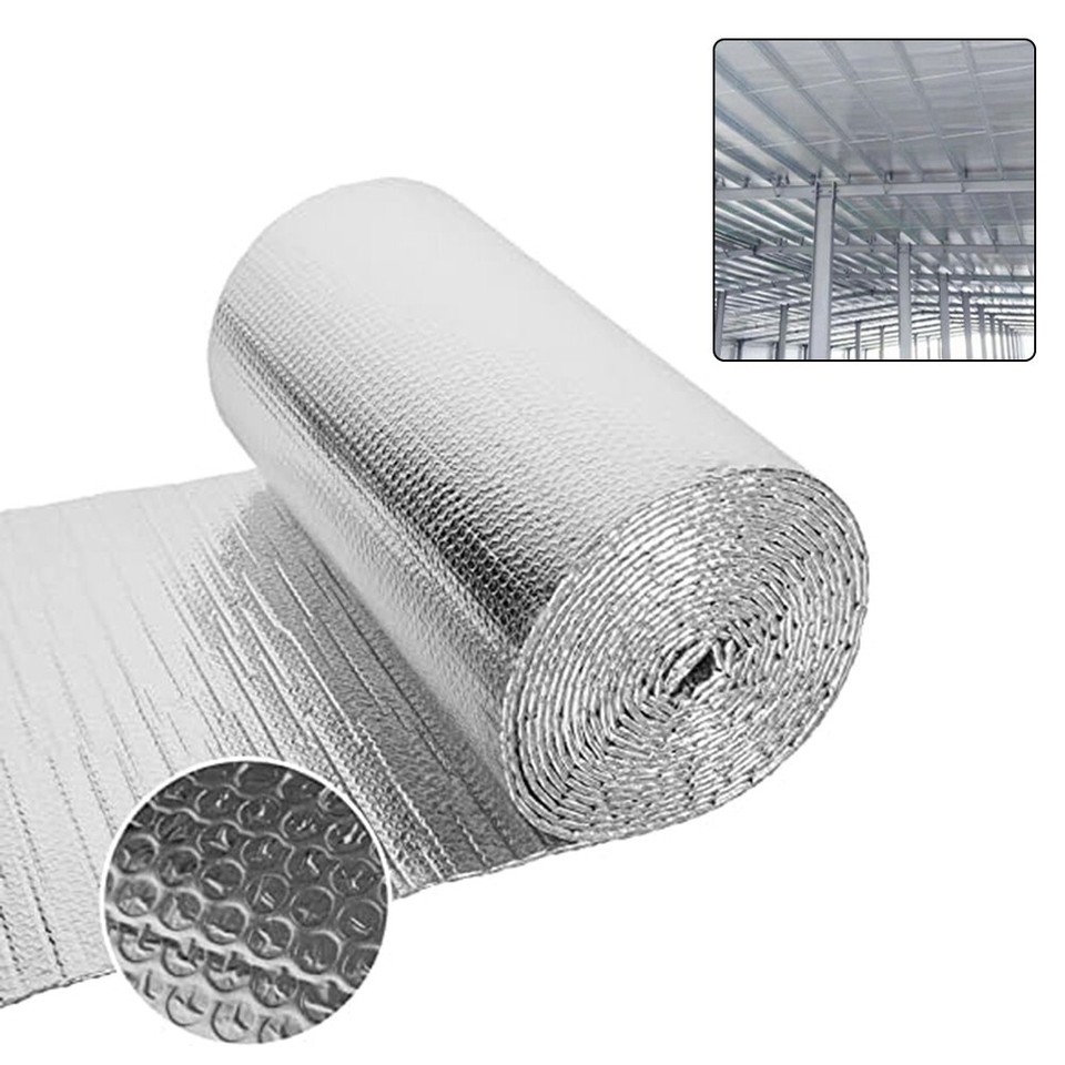 Bubble Foil Insulation Multi-Purpose Double Aluminium Radiator Heat ...