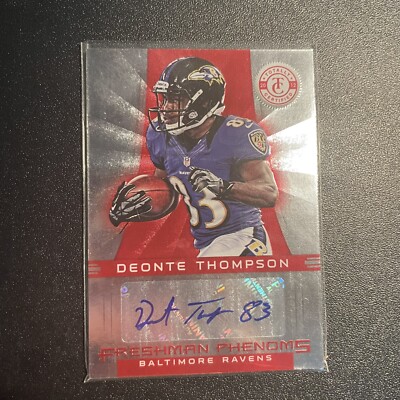 2012 Totally Certified Platinum Red /290 Deonte Thompson #119 Rookie ...