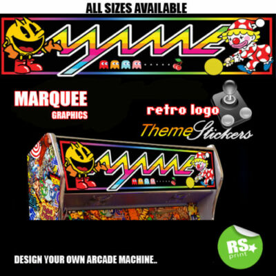 Mame New graphic Arcade Artwork Marquee Stickers Graphic / All Sizes ...