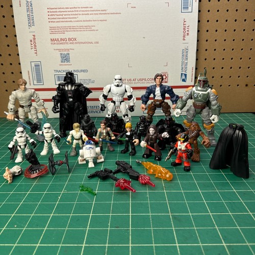 Star Wars Playskool Mini Galactic Heroes And Hasbro Hero Mashers ...