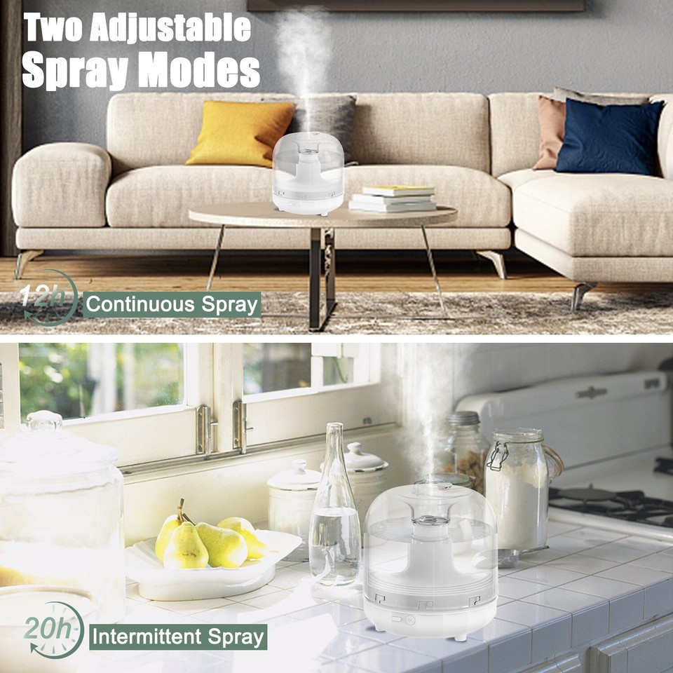 500ml Humidifier for Large Room Office Cool Mist Air Humidifier 7 Color ...