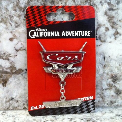Disney Parks Pixar Cars Land Logo Pin 5th Anniversary DCA California ...