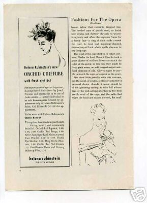 Helena Rubinstein Cosmetics Ad 1950's Original Ad | eBay
