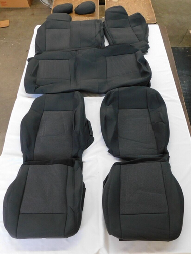 New T/O OEM 2013 Jeep Patriot Cloth Seat Covers Black Set 2011 2012 ...