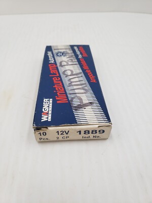 WAGNER 1889 Miniature Lamp 12V Light Bulbs New Box of 10 | eBay