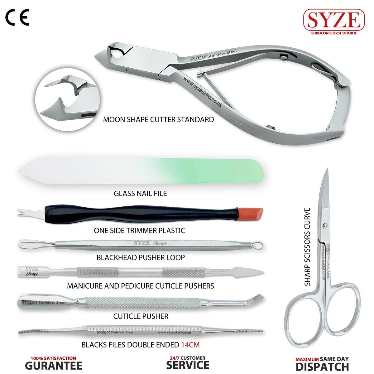 Hardware Nail Cutter Set Of 16Pcs Stainless Steel Nail Cutter Luxury