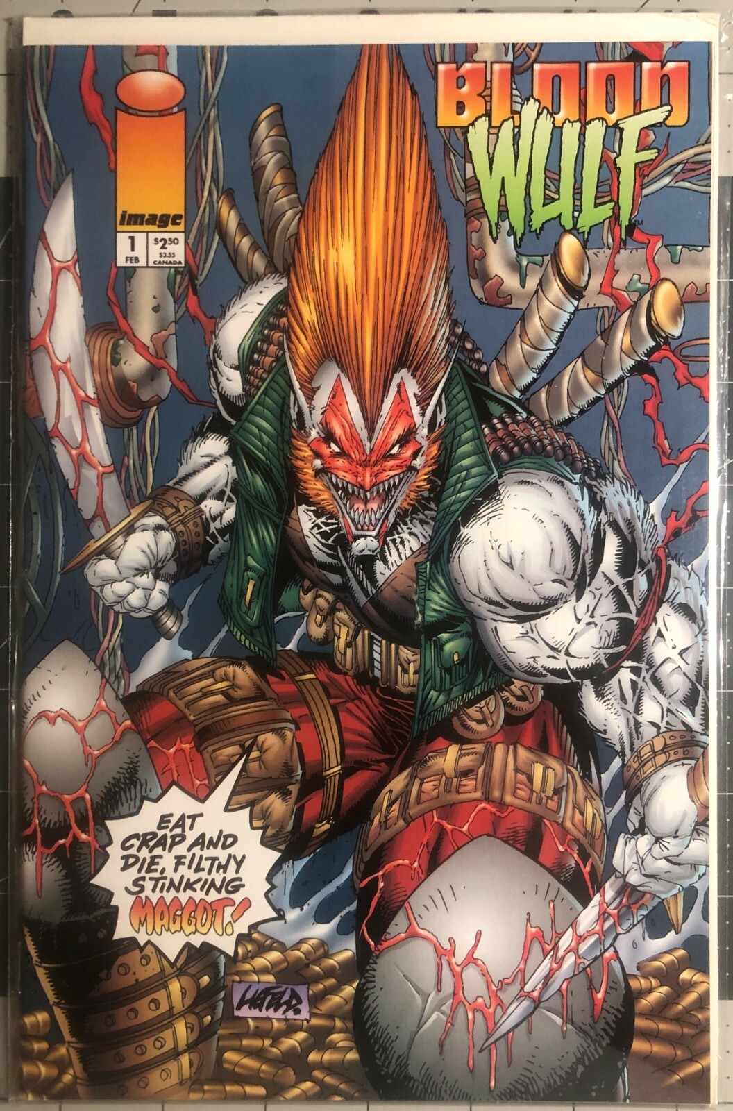 Bloodwulf #1 (February 1995) Created by Rob Liefeld, NM | eBay