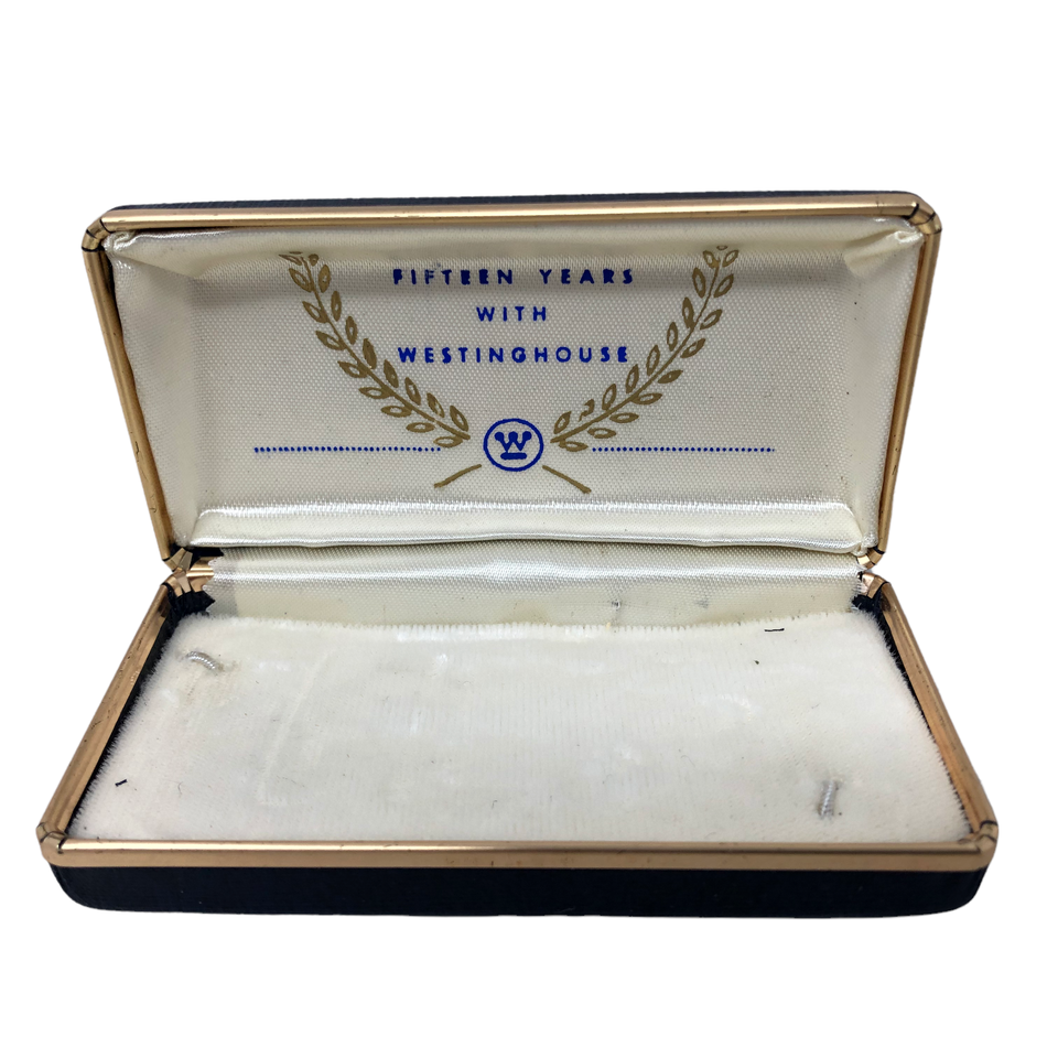 VTG Westinghouse 15 YR Key Chain + 25 Yr Nickel Silver Buckle Anson ...