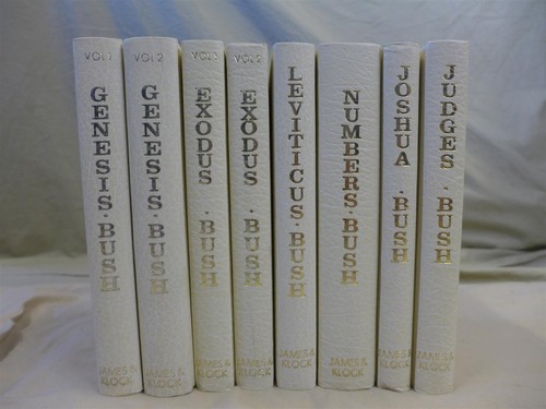 Lot of 8 George Bush NOTES Old Testament Bible Commentary Books James ...