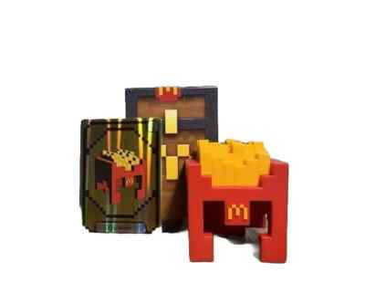 2025 McDonald's Minecraft Adult Happy Meal FRY HELMET w/Unused Code ...