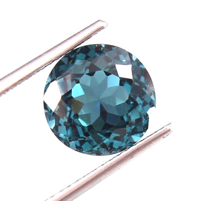 10.45Ct Natural Indicolite Blue Green Tourmaline Round Cut Loose ...