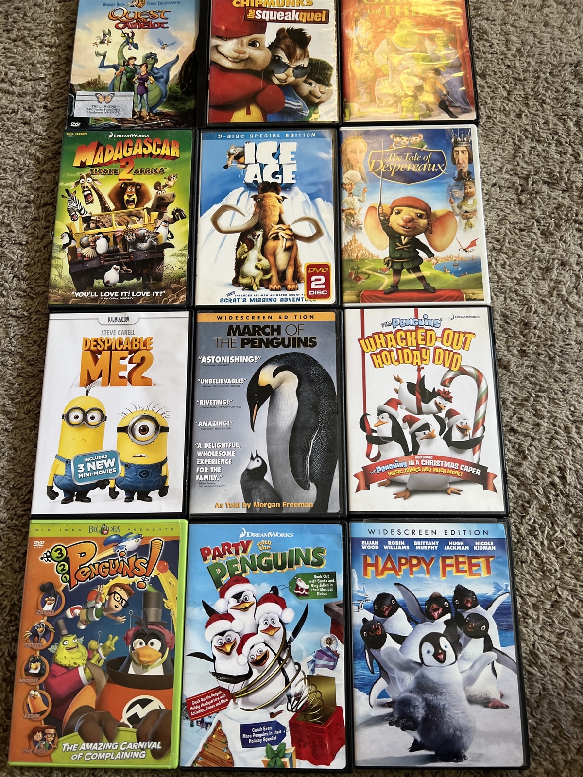 12 Penguins Dvds Whacked-Out Holiday Party Penguins Happy Feet March ...
