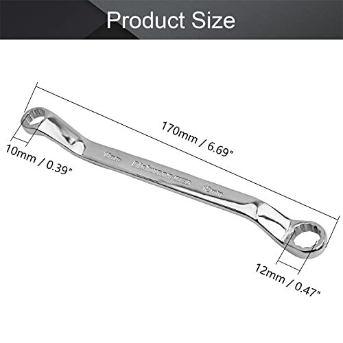 Torx Box Wrench 10mm X 12mm Metric 12 Point Offset Double Box End ...
