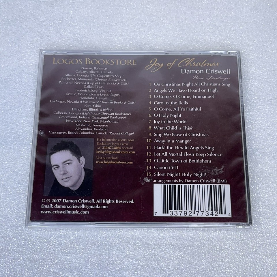 Joy of Christmas: Piano Landscapes by Criswell, Damon (CD, 2007) New ...