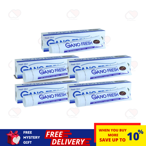 5 Boxes x 150g GANO EXCEL GANO FRESH TOOTHPASTE GANODERMA Free Shipping ...