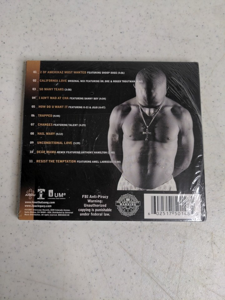 Best of 2pac-Pt. 1: Thug CD 2007 Interscope Records Death Row Brand New ...