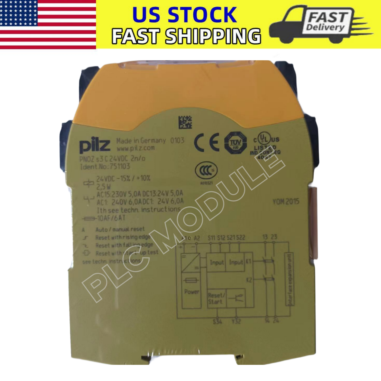 New PILZ 751103 PNOZ s3 C 24VDC 2 n/o relay Fast shipping | eBay