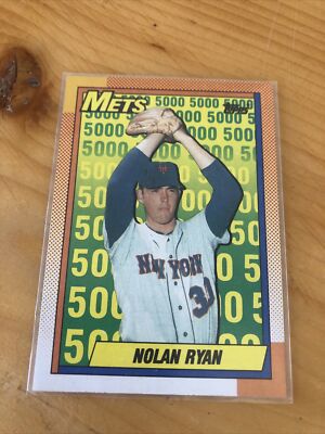 Nolan Ryan Topps 5000 Strikeouts baseball card (Perfect Conditon) | eBay