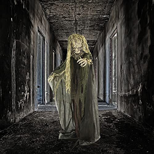 LifeSize Scary Talking Tree Man Halloween Animatronic Creepy Fright ...