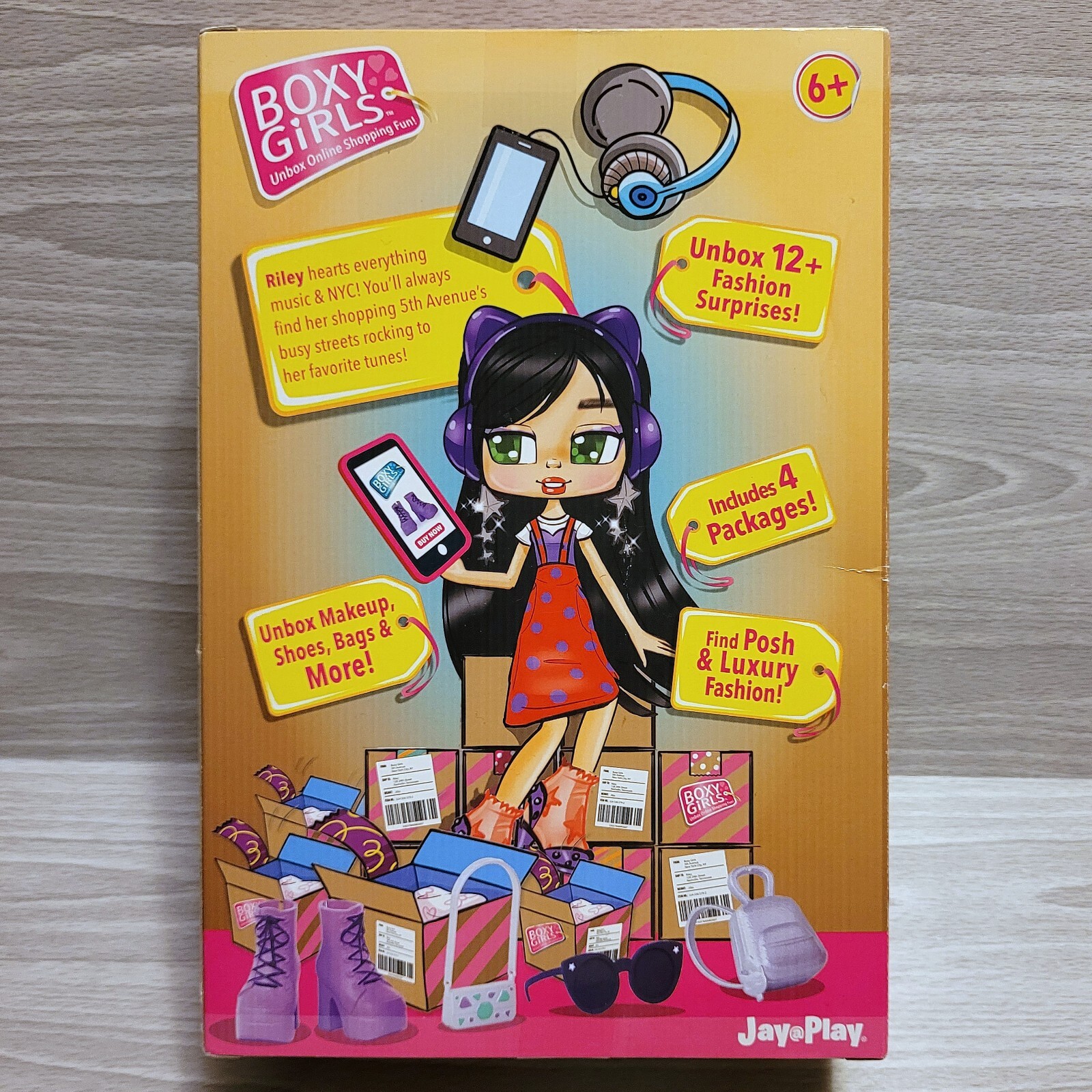 Boxy Girls Riley Doll Includes 4 Packages Unbox Makeup Shoes Bags NEW ...