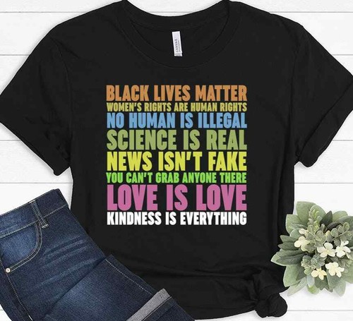 Kindness Is Everything Human Rights Equality Social Justice BLM Gift T ...