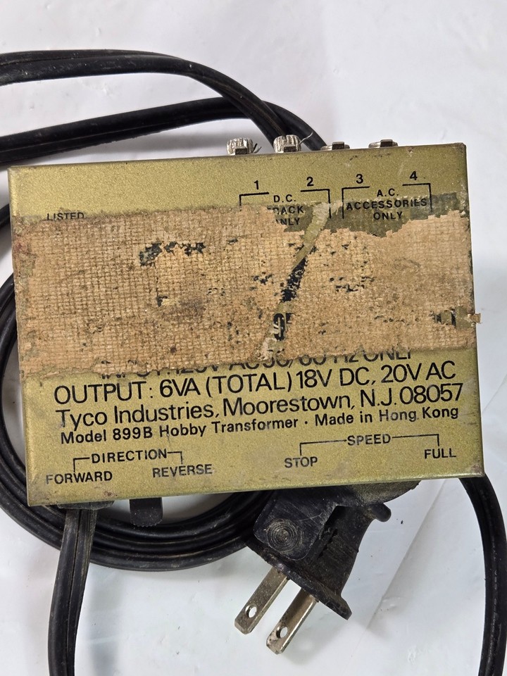 TYCO MODEL #899V RAILROAD TRAIN TRANSFORMER CONTROLLER HO TRAIN | eBay
