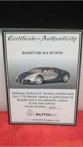 AUTOart 70902 1/18 BUGATTI EB 16.4 VEYRON | eBay