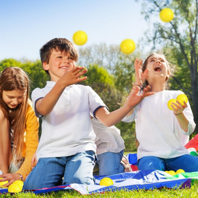 6 Pcs Foam Balls for Kids 60mm Soft Sponge Tennis Balls Indoor Outdoor ...