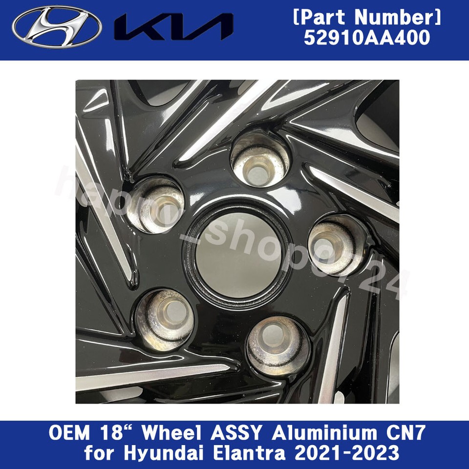OEM 18" Wheel ASSY Aluminium CN7 52910AA400 for Hyundai Elantra 2021 ...