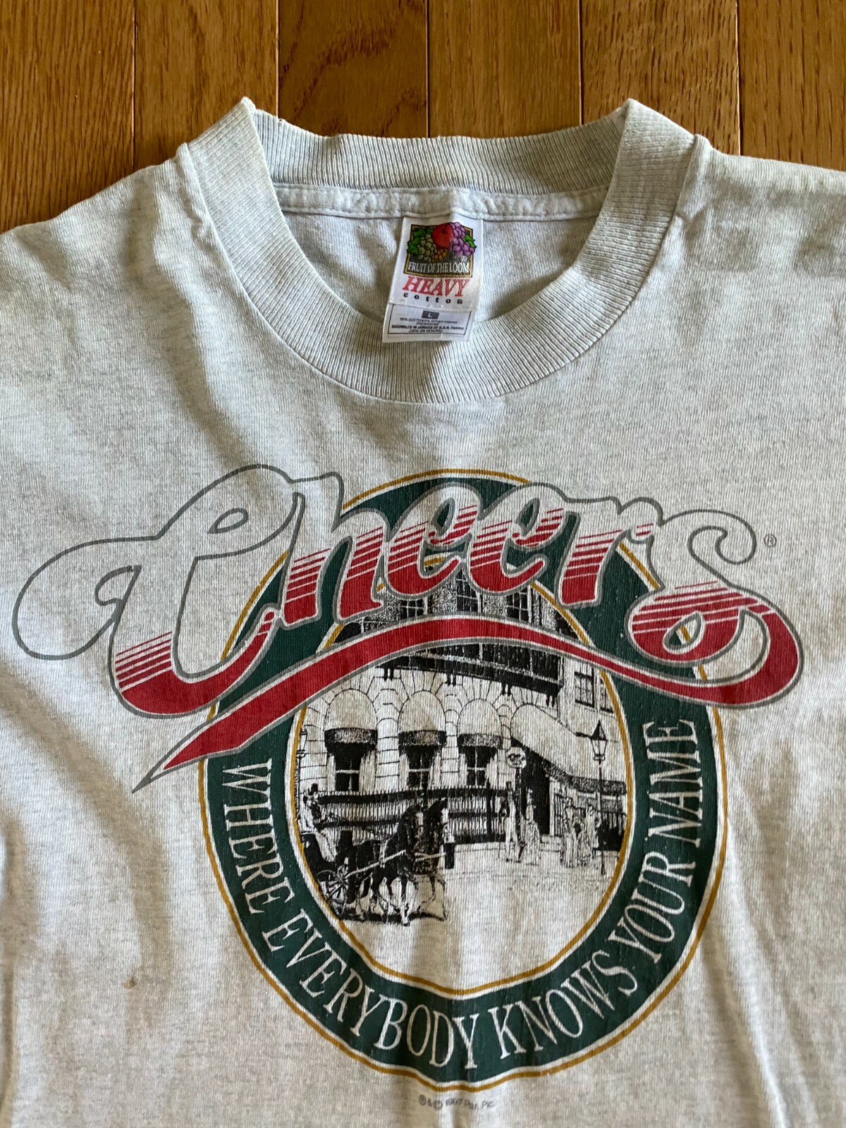 Vintage 1997 Cheers TV Show Boston Made in USA Men's … - Gem