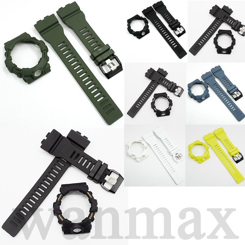 Replacement Rubber Strap + Case For G-SHOCK GBD-8004 GBA-800 GA800 ...